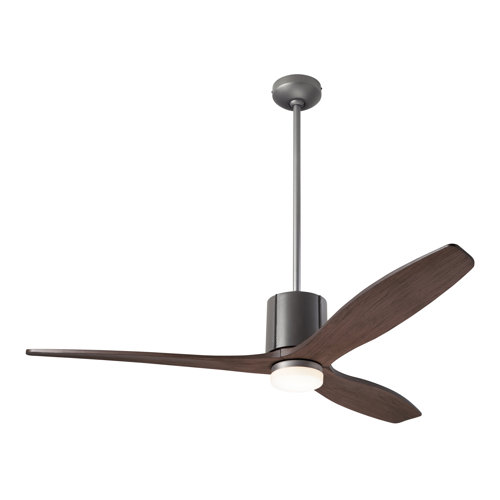 Modern Fan Company 54" LeatherLuxe DC Ceiling Fan with LED Light | Wayfair
