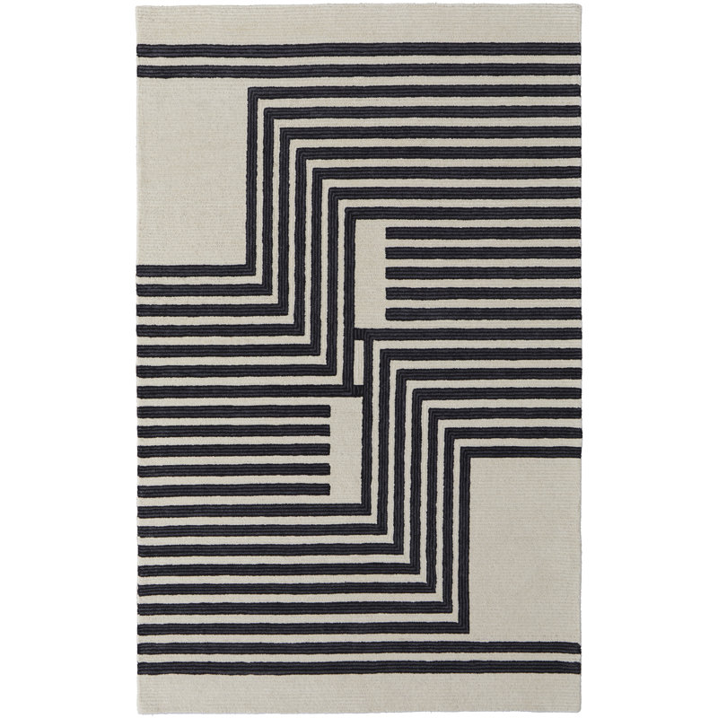 Raku Handmade Ivory/Black Rug | AllModern