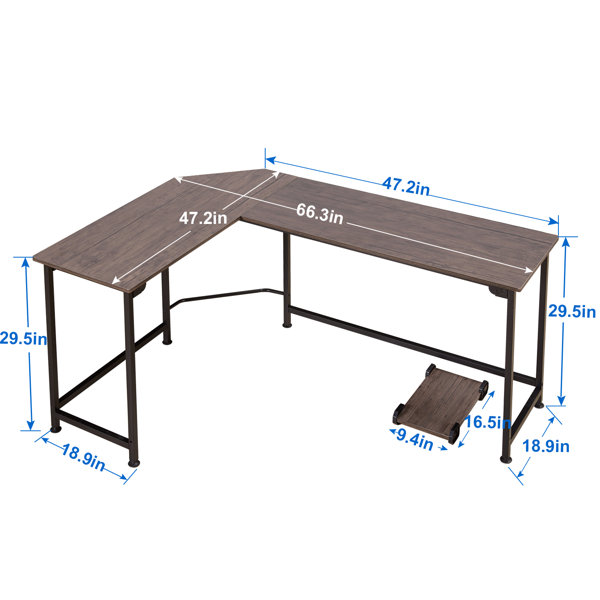 Ebern Designs Kowal L-Shape Desk & Reviews | Wayfair