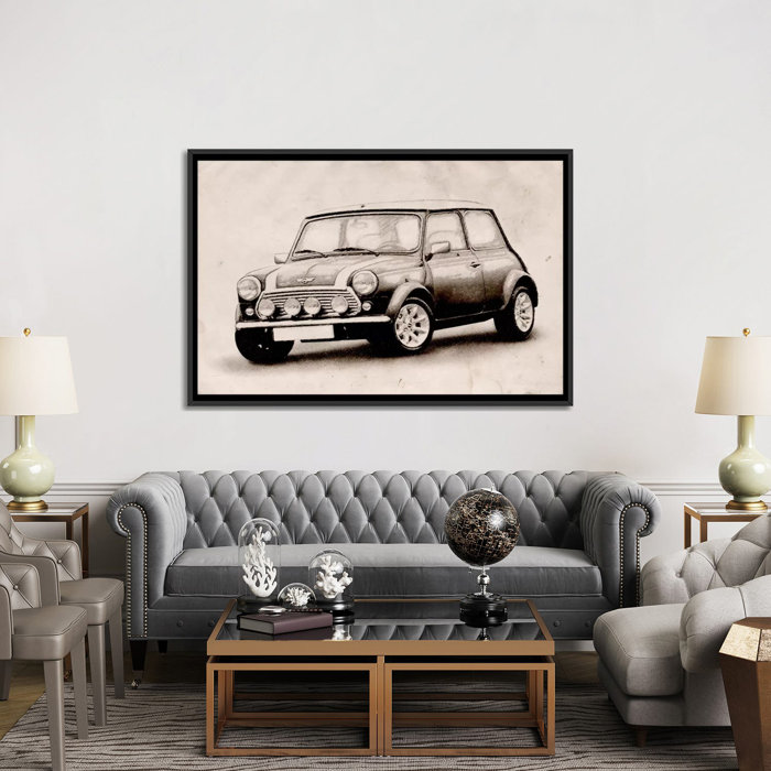 Ebern Designs Karlskrona Mini Cooper Sketch by Michael Tompsett ...