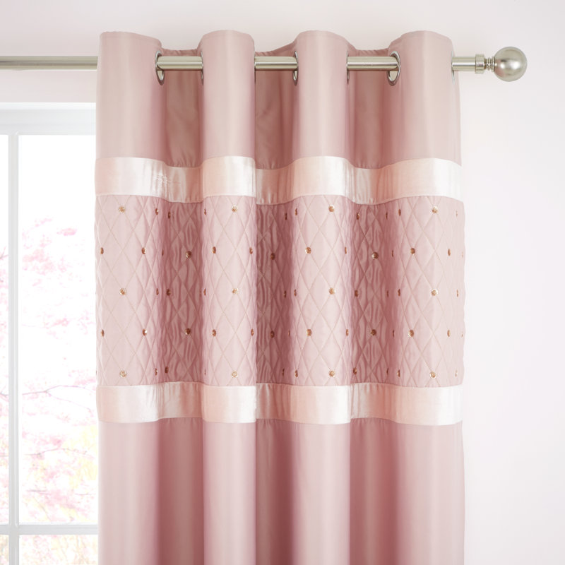 Catherine Lansfield Sequin Cluster Eyelet Curtains & Reviews | Wayfair ...