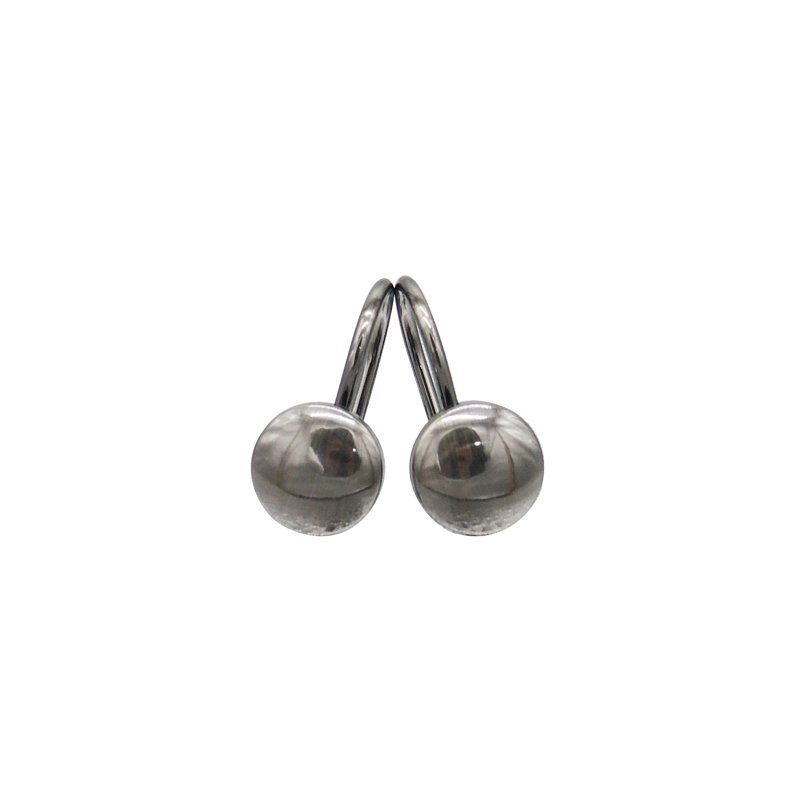 Indecor Home Adjustable Straight Tension Shower Curtain Rod & Hook Set ...