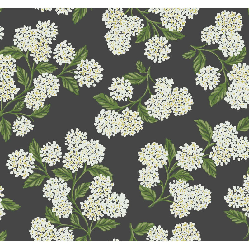 Rifle Paper Co. Hydrangea 27' x 27" Wallpaper & Reviews | Wayfair