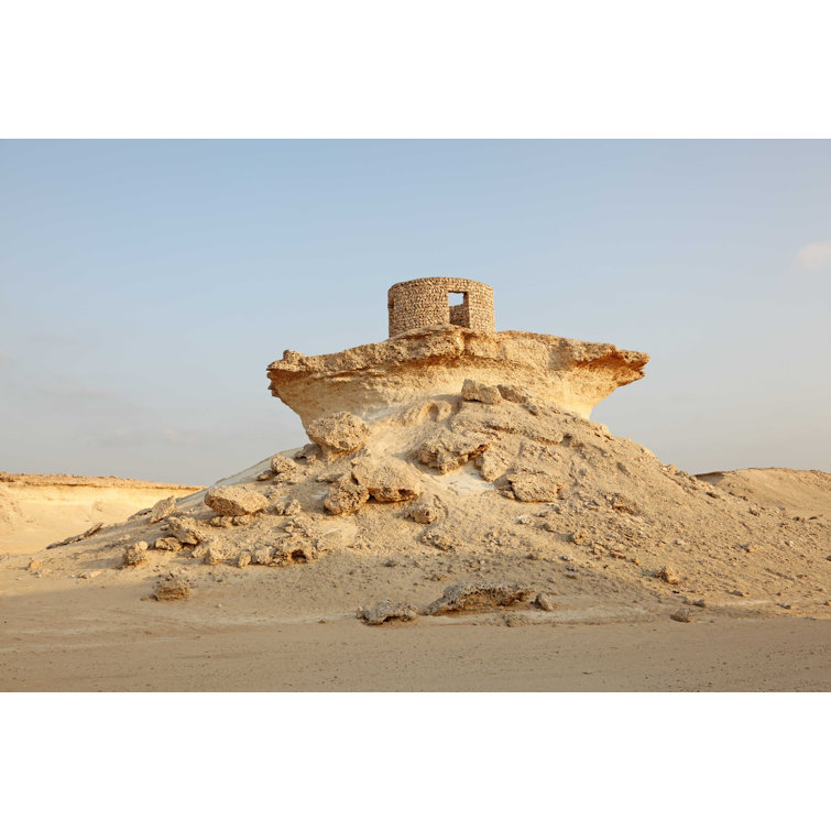 Ebern Designs Fort In The Desert by - Wrapped Canvas Photograph | Wayfair