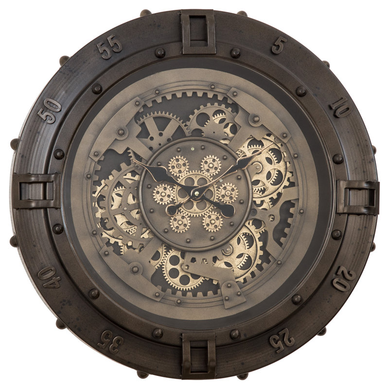 17 Stories Valencia Metal Wall Clock | Wayfair