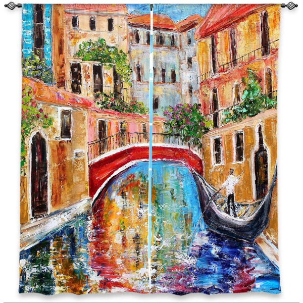 Loon Peak® Desteni Polyester Curtain | Wayfair