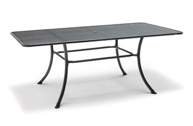 Kettler Bontang Mesh Wrought Iron Outdoor Dining Table | Wayfair