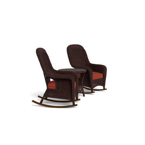 Tortuga Outdoor Sea Pines 3Pc Rocker & Table Set (2 rockers, 1 side ...