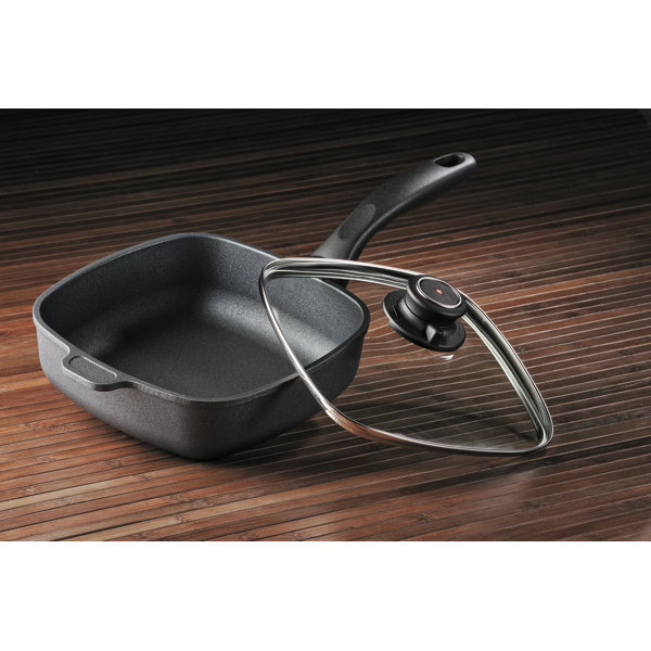 Swiss Diamond Non Stick Aluminum Saute Pan with Lid | Wayfair