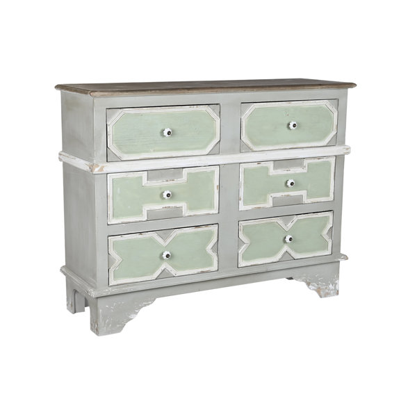 Ebern Designs Chest Of Drawers Spruce Mdf 117X38x94 Aged | Wayfair.co.uk