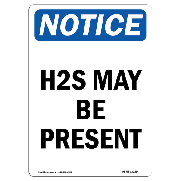 SignMission H2S May Be Present Sign | Wayfair