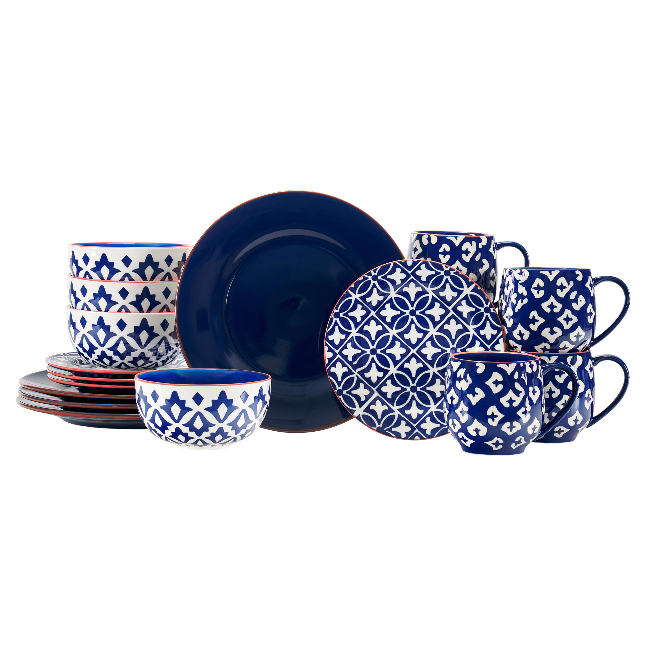 Red Barrel Studio® Bjarnhild Stoneware Dinnerware Set - Service for 4 ...