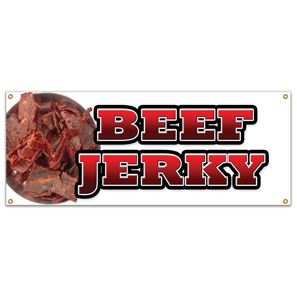 SignMission Beef Jerky Banner Sign | Wayfair