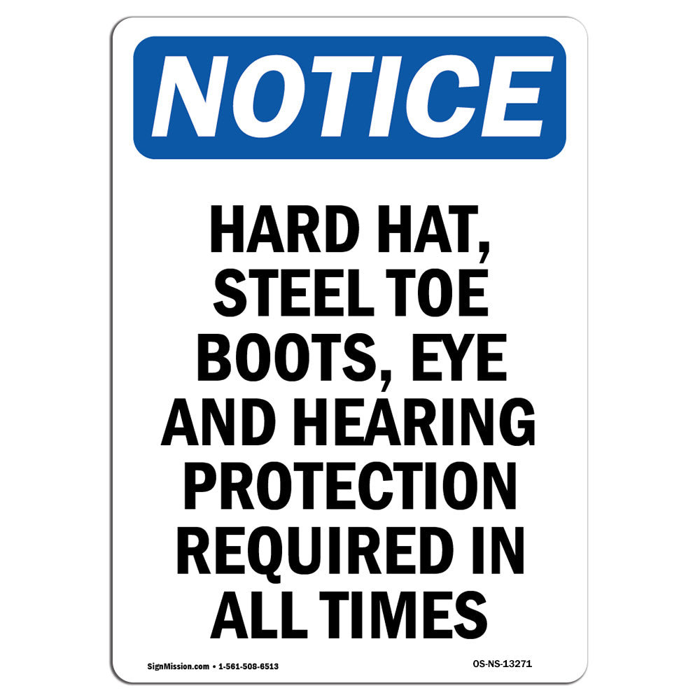 SignMission Hard Hat Steel Toe Boots Eye Sign | Wayfair