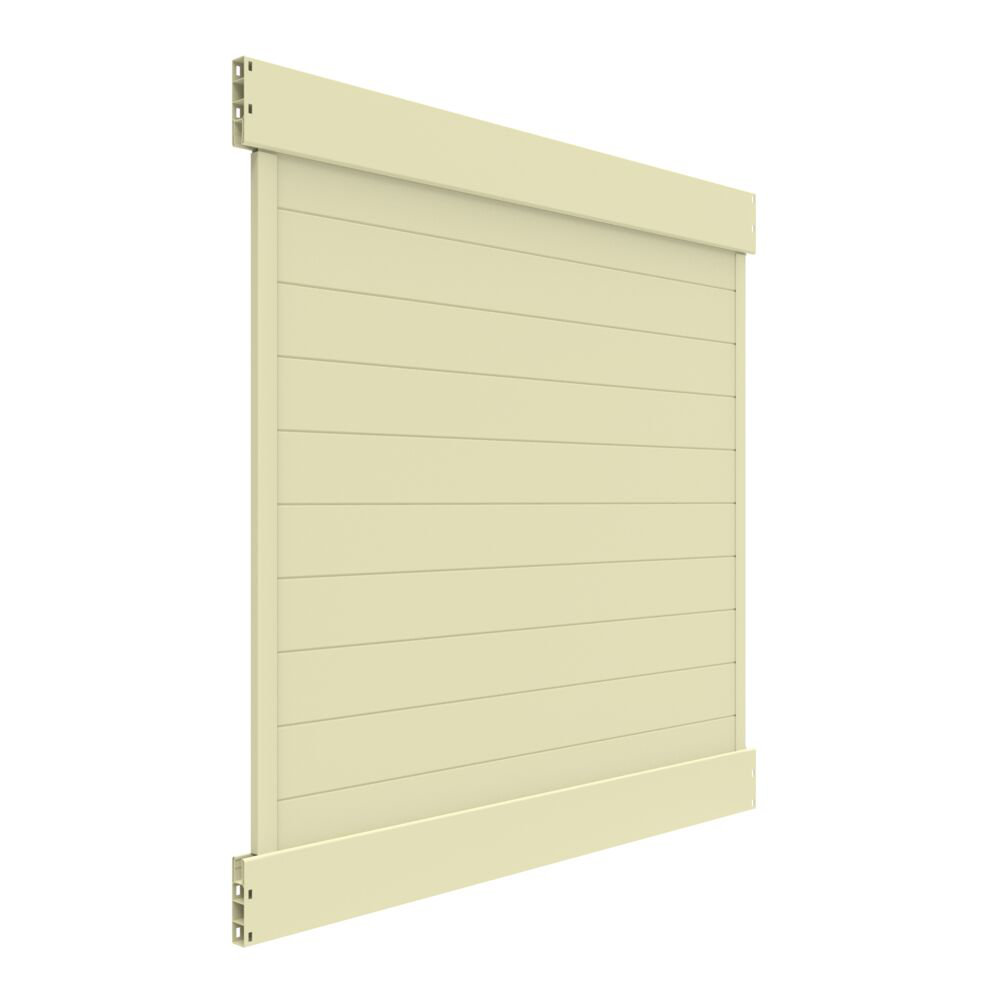 Barrette Outdoor Living Horizontal Fence Sand Vinyl Privacy Panel Kit ...