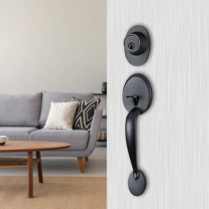 NEWBANG Knob Handleset with Single Cylinder Deadbolt and Door and ...
