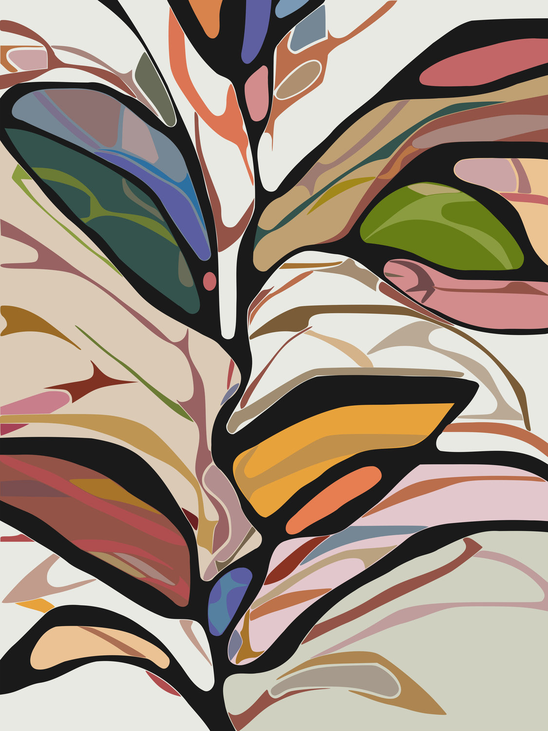 Made & Curated Colorful Tree Colorful Tree by Angel Estevez - Graphic ...
