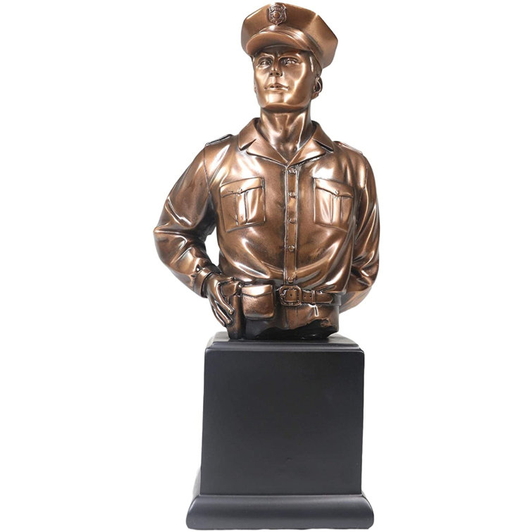 Red Barrel Studio® Police Man Officer Cop In Uniform Portrait Bust ...