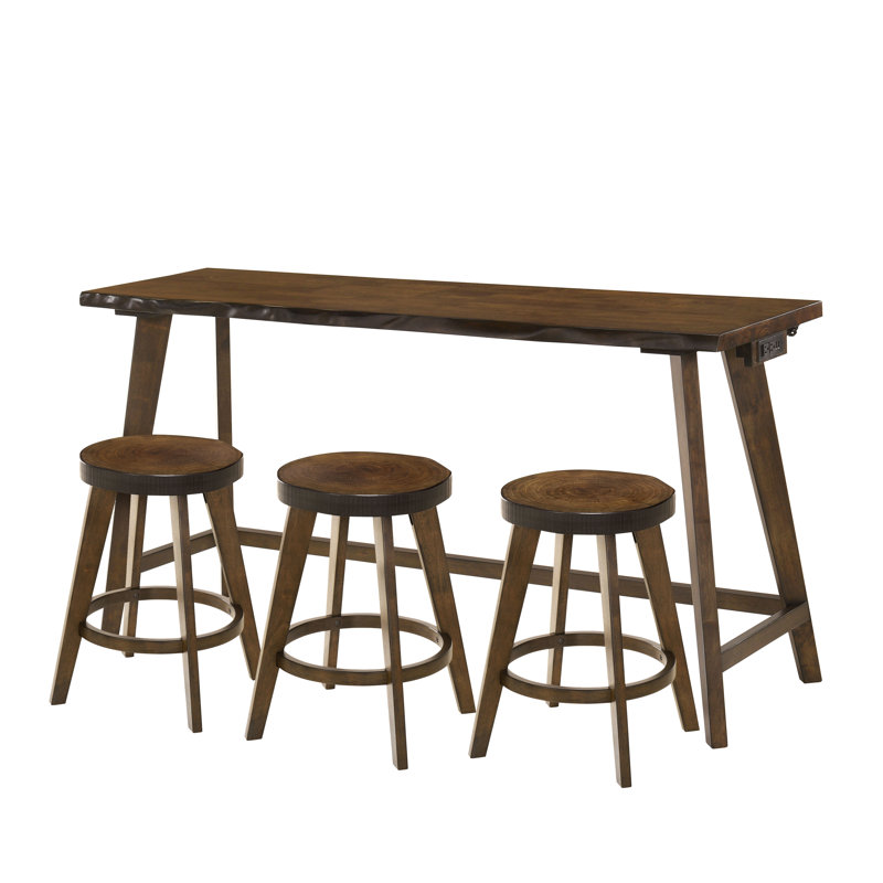 Loon Peak® Leeson 3 - Person Counter Height Dining Set | Wayfair