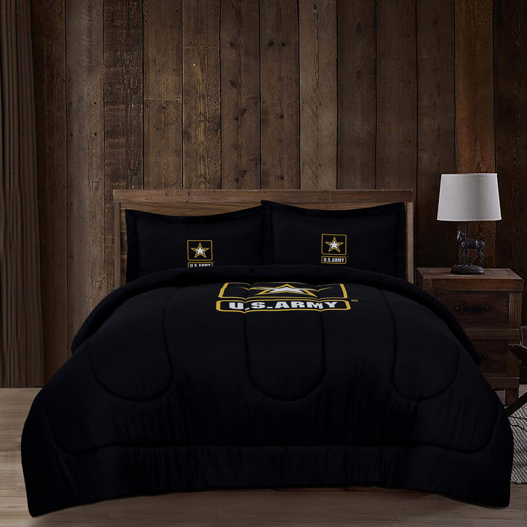 US Army Bedding US Army Yellow Logo 100% Microfiber Camouflage ...