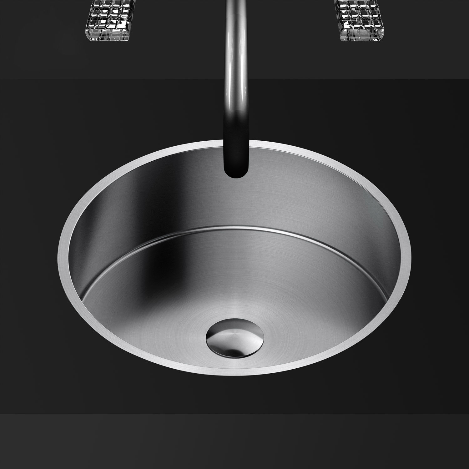 MaestroBath Honora Modern Round Undermount Sink | Wayfair