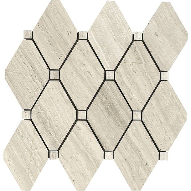 MatrixStoneUSA Carrara 1" x 2" Marble Basketweave Mosaic Wall & Floor ...