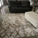 Steelside™ Runner Cade Abstract Area Rug in Ivory/Gold & Reviews | Wayfair