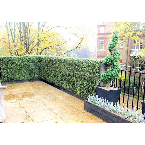 GreenSmart Dekor 1.5 ft. H x 1.5 ft. W Artificial Ficus Fence Panel ...