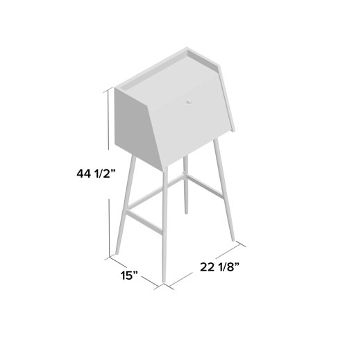 Ivy Bronx Baynton 22.1'' Desk & Reviews | Wayfair