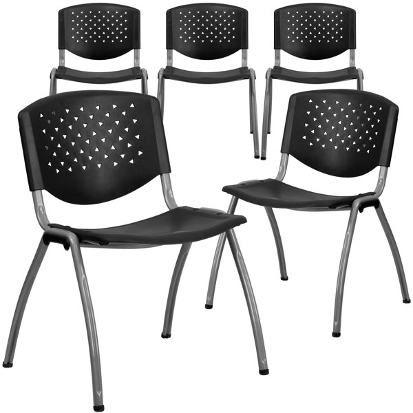Polypropylene-steel-frame-stacking-chair | Wayfair