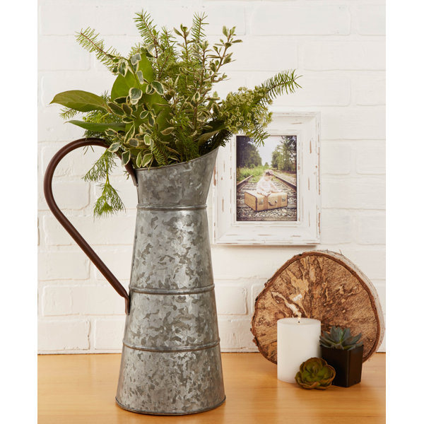 Galvanized-metal-pitcher | Wayfair