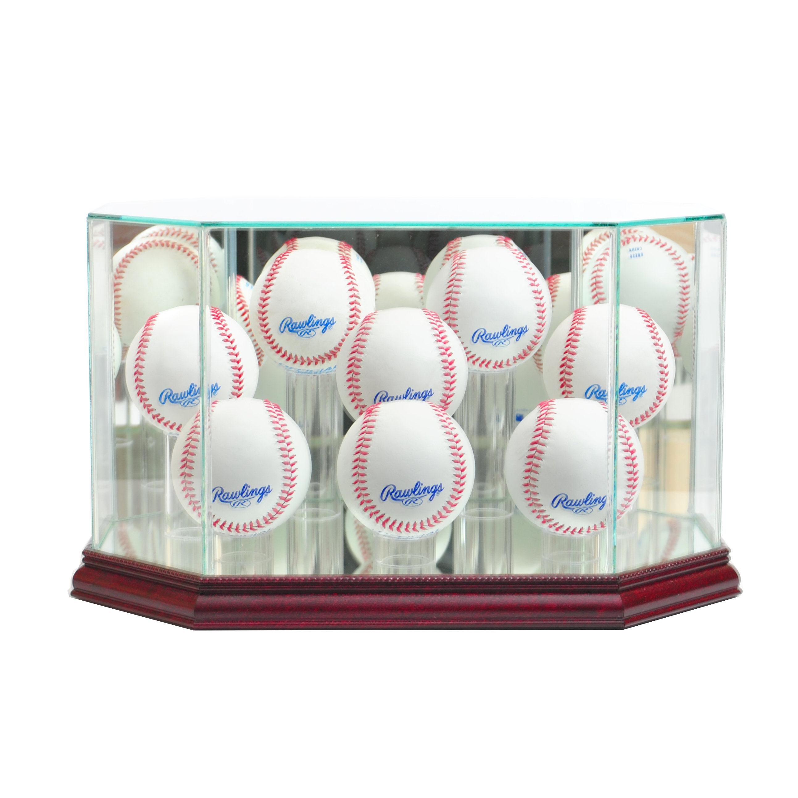 Perfect Cases And Frames 9.5'' x 9.5'' Glass Baseball Ball Display Case ...