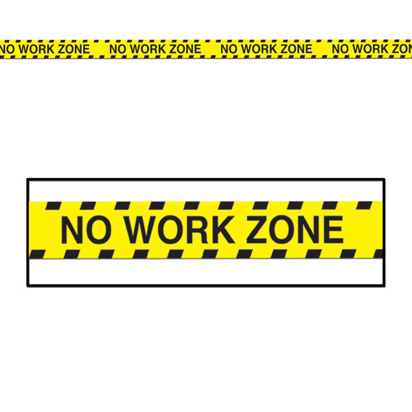 The Party Aisle™ No Work Zone Banner | Wayfair