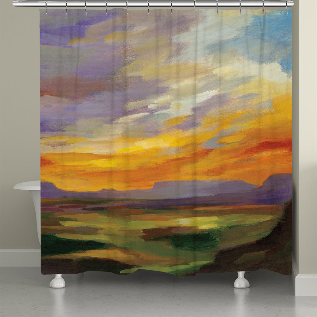 East Urban Home Sonoran Desert Sunset Shower Curtain | Wayfair