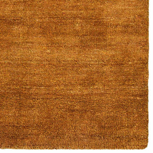 Latitude Run® Handmade Hand-Knotted Silk Gold Rug | Wayfair