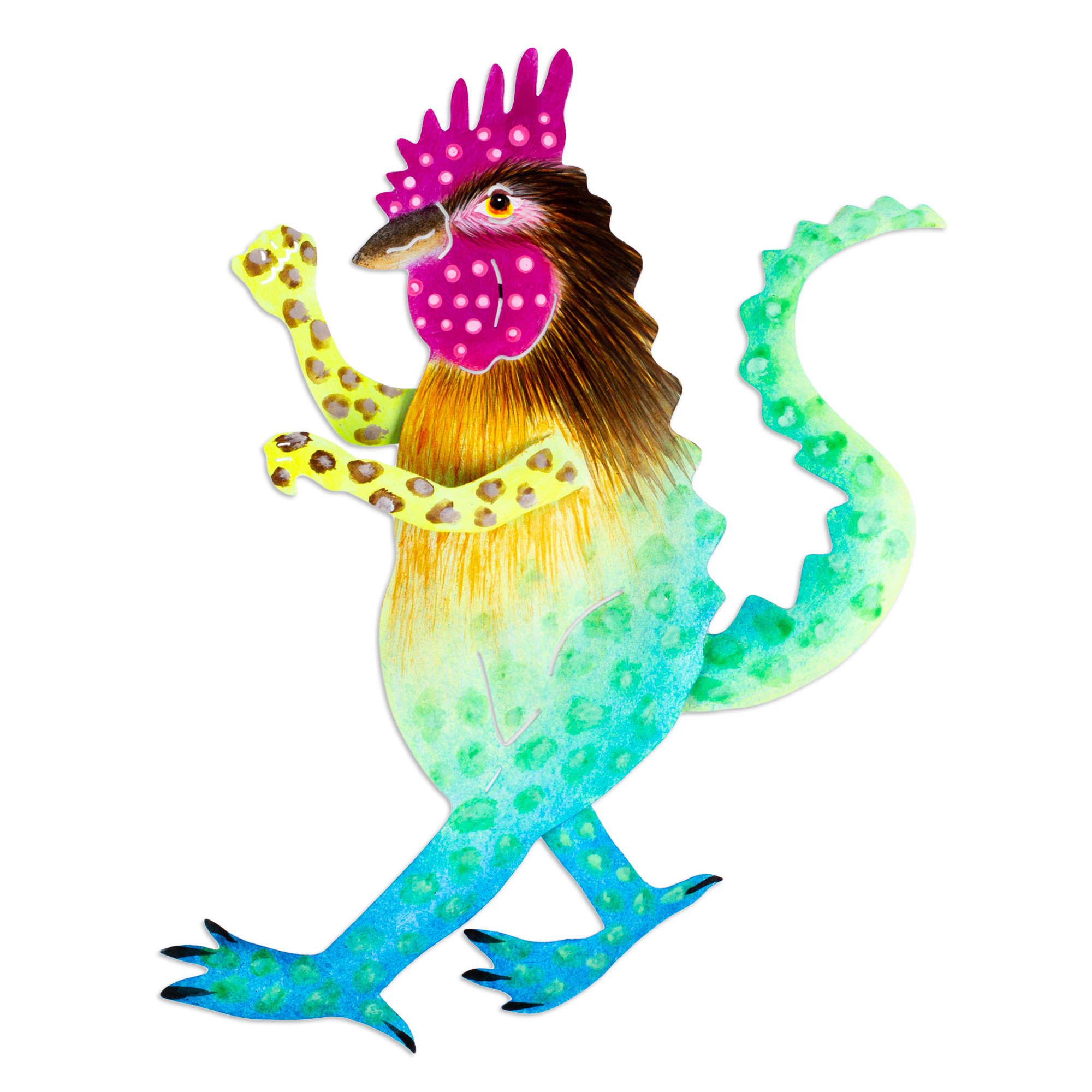 Trinx Handmade Ethereal Mirage Alebrije Steel Wall Art | Wayfair