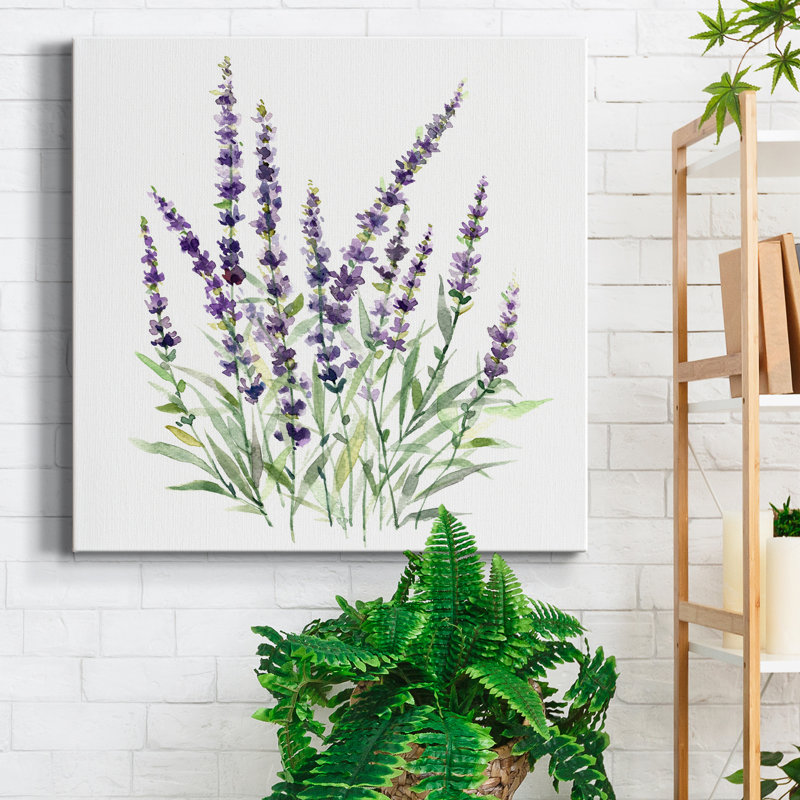 Winston Porter Lavender Botanical I - Wrapped Canvas | Wayfair