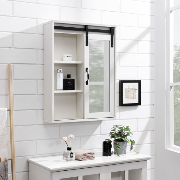 Gracie Oaks Jalia Wall Bathroom Cabinet & Reviews | Wayfair