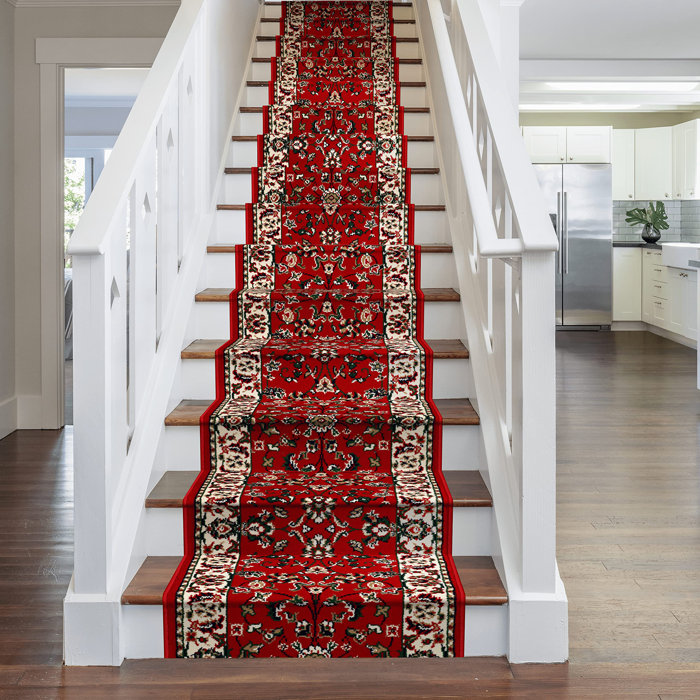 Astoria Grand Adamsville Tufted Red/Cream Rug & Reviews | Wayfair.co.uk