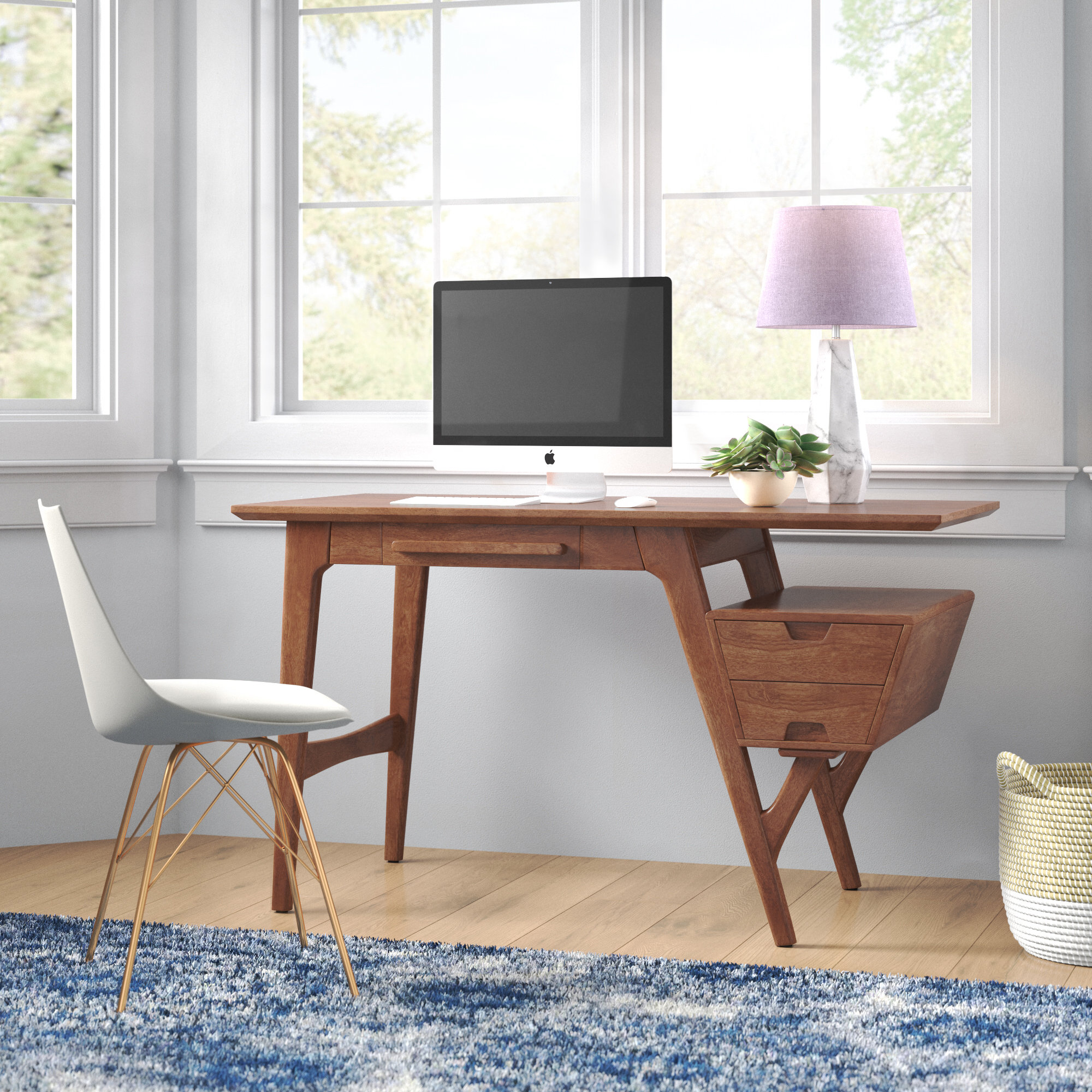 Mistana™ Lana Solid Wood Desk & Reviews | Wayfair