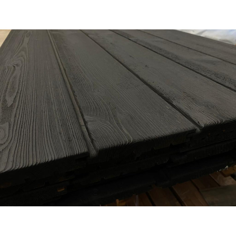 Timber Focus Ltd Ebony Charred Brushed Siberian Larch Tongue And Groove ...