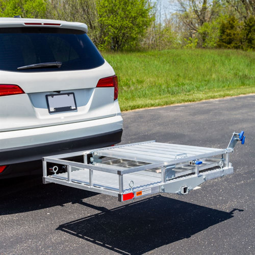 Silver Spring Folding Aluminum Scooter and Wheelchair Carrier with Ramp ...