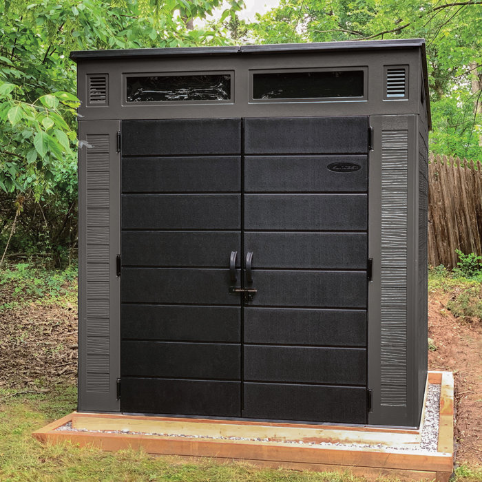 Suncast Modernist 7 ft. W x 7 ft. D Resin Storage Shed & Reviews | Wayfair