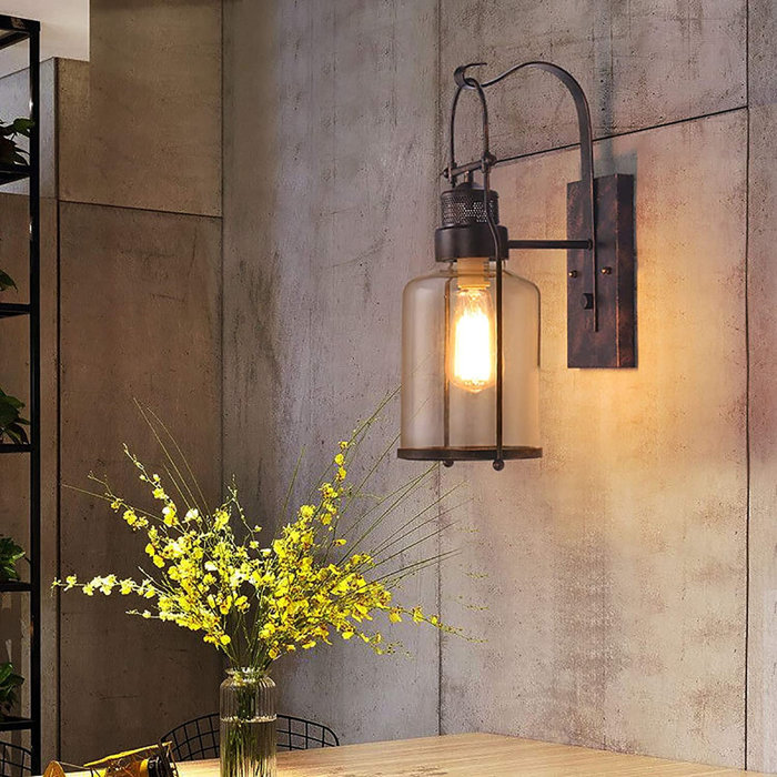 Longshore Tides Edgeley Iron Barn Light & Reviews | Wayfair