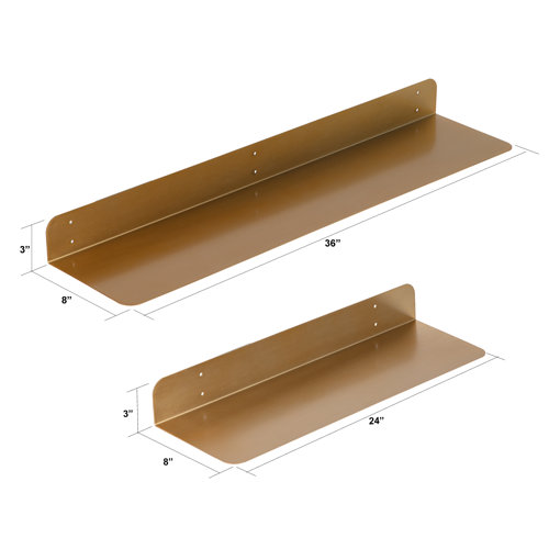 Saffron Fabs 2 Piece Accent Shelf | Wayfair
