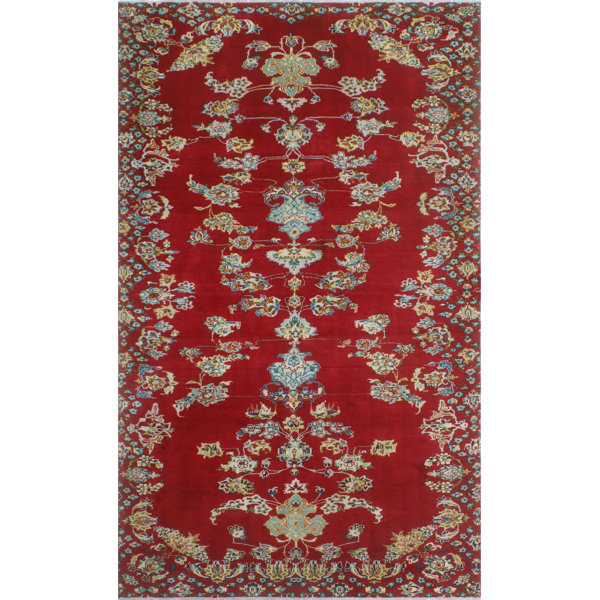 Isabelline One-of-a-Kind Amahri Hand-Knotted New Age 5'6" X 9'4" Wool ...
