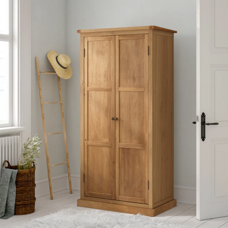 Fernleaf Mallory 2 Door Solid Wood Wardrobe & Reviews | Wayfair.co.uk