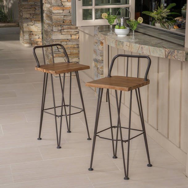 Union Rustic Loya Outdoor Bar Table & Reviews | Wayfair