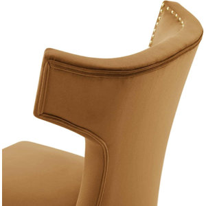 Rosdorf Park Giano Velvet Wing Back Parsons Chair | Wayfair