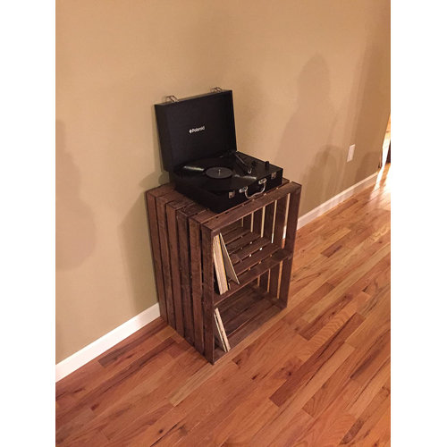 Millwood Pines Gordy Darlas Studio 66 2-Tier Medium Stained Audio Rack ...